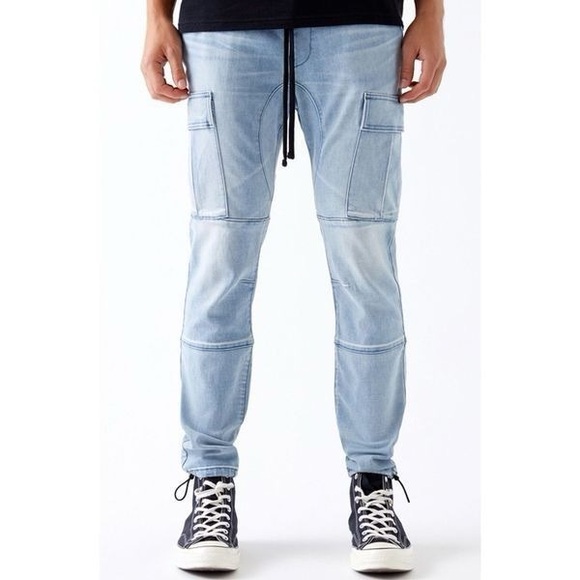 PacSun | Pants | Pacsun Blue Cargo Pants Slim Fit | Poshmark